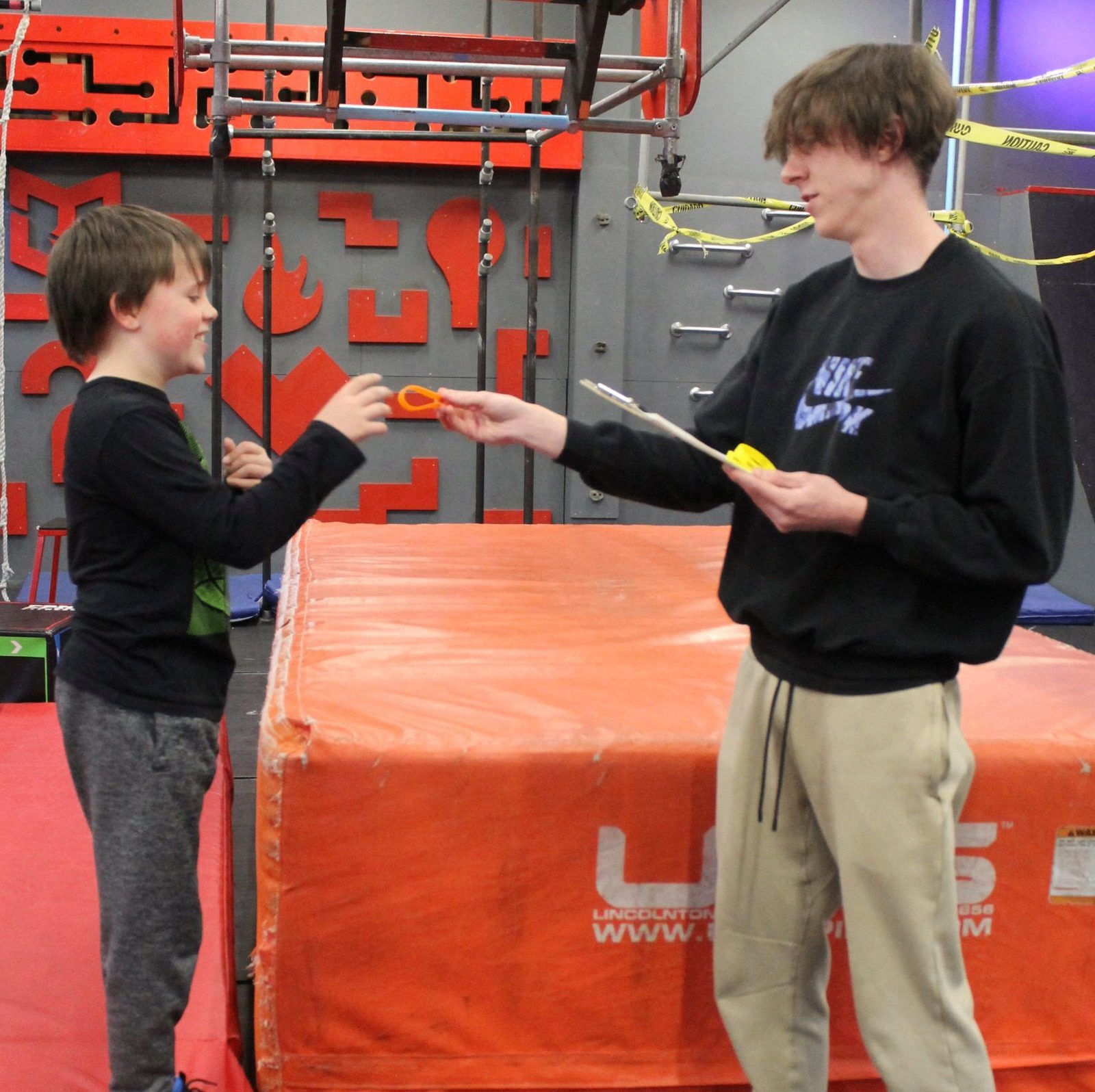 Coach working one-on-one with student at Maine Warrior Gym